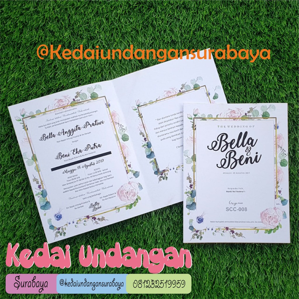 Jual UNDANGAN PERNIKAHAN FLOWERS | Shopee Indonesia