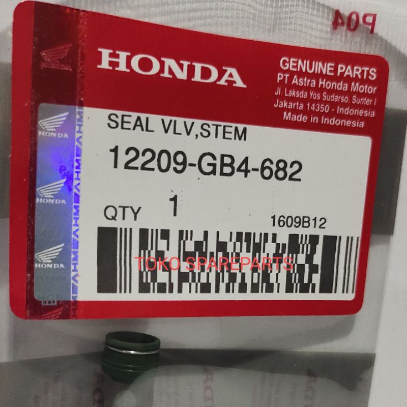 Jual 12209-GB4-682 Seal Valve Stem sil klep Honda Supra ori AHM ...