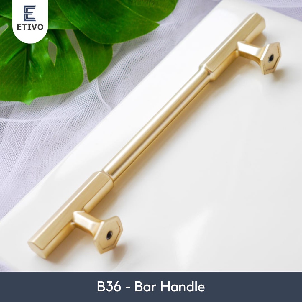 Jual B36 Pull Bar Handle Gold | Tarikan Laci Gold Gagang Pintu Lemari ...