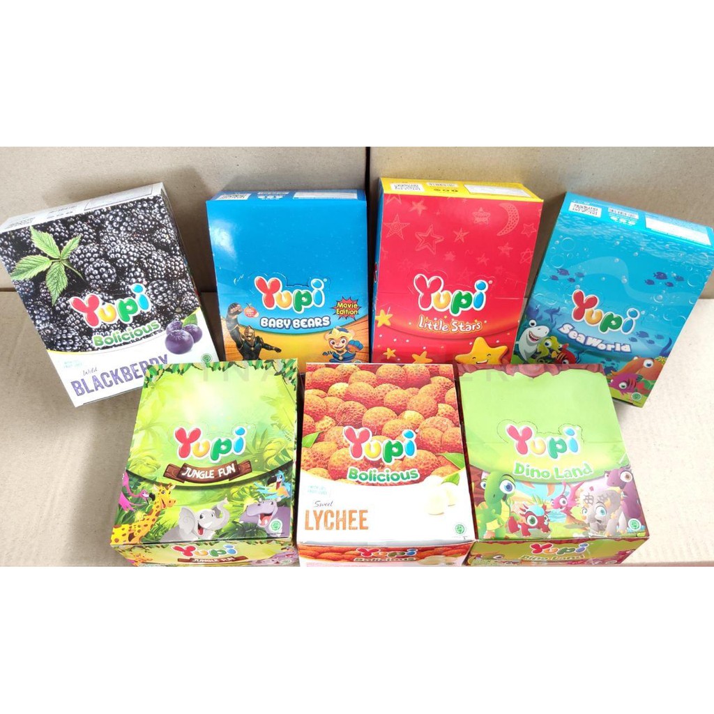 Jual YUPI (5 VARIANTS) 24pcs x 7gr | Shopee Indonesia
