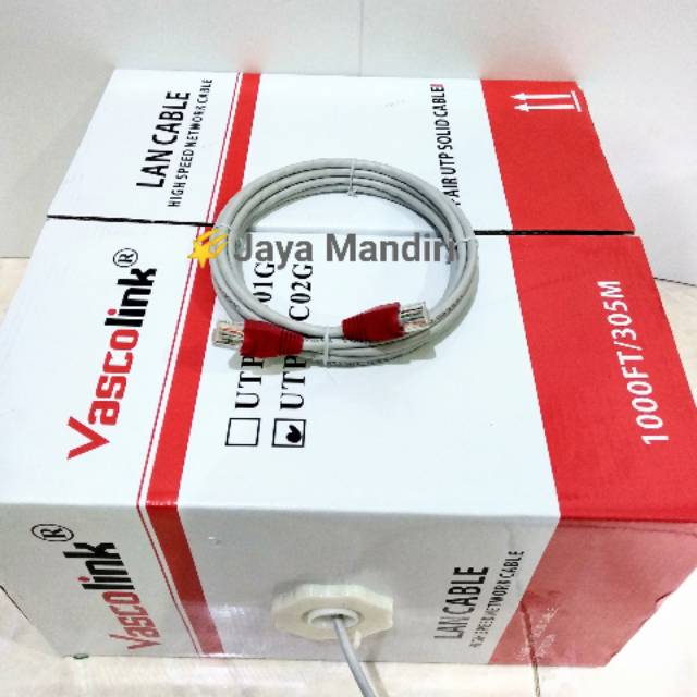 Jual KABEL LAN / UTP VASCOLINK 3 METER CAT -5E | Shopee Indonesia