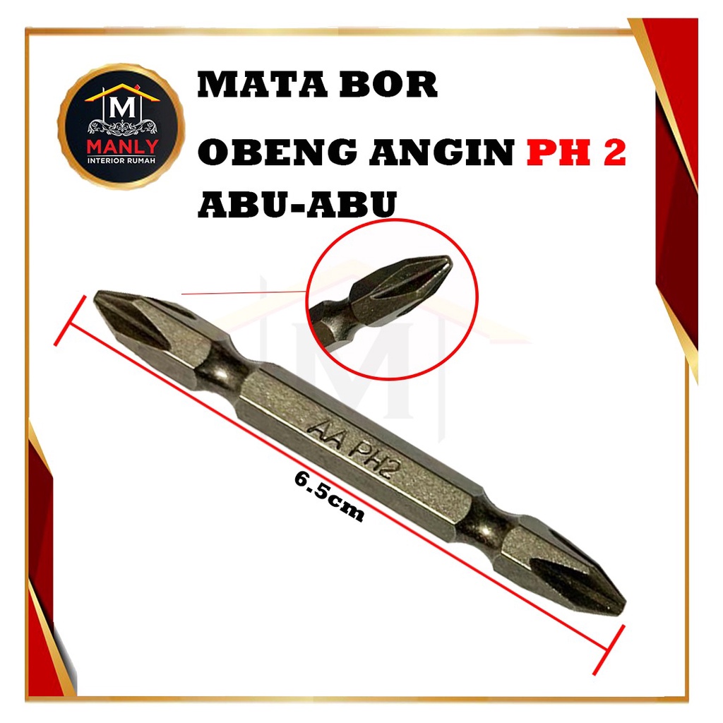 Jual Mata Bor Obeng Angin PH2 (+) Mata Obeng Gypsum Mata Obeng Angin ...