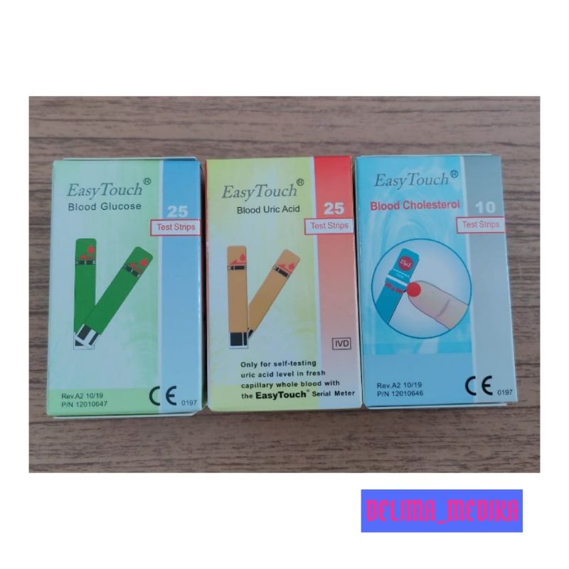 Jual EASYTOUCH PAKET STRIP STIK EASYTOUCH ( Strip Kolesterol,Strip Asam ...
