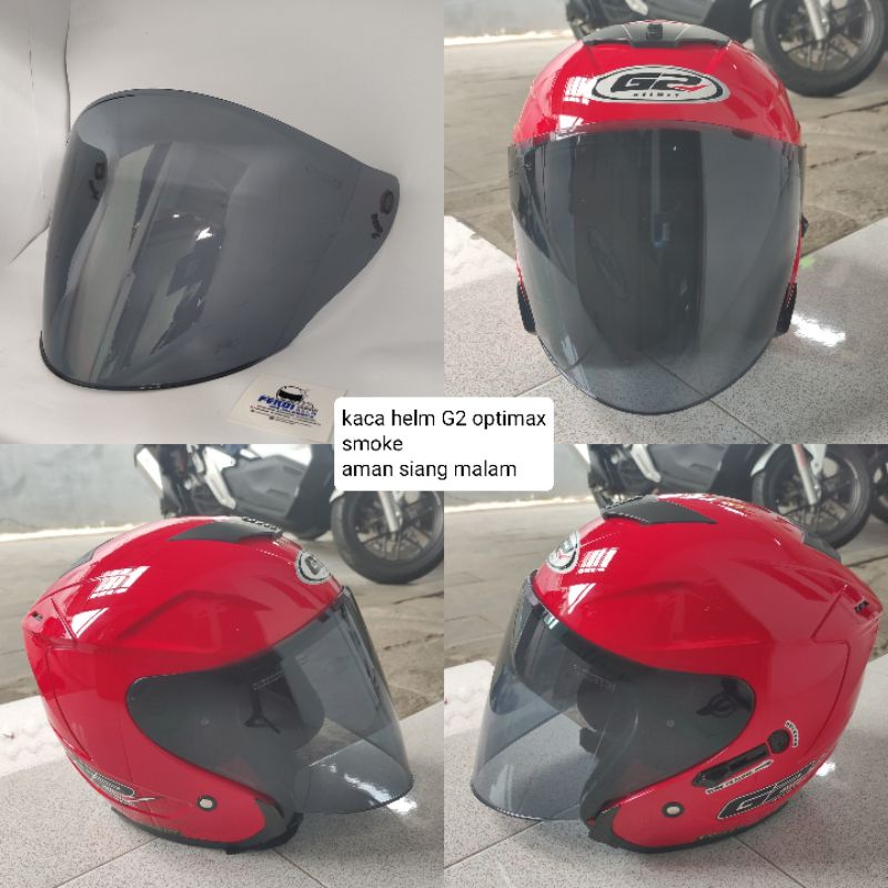Jual KACA HELM G2 OPTIMAX | VISOR VENOM SMOKE PREMIUM | THM | Shopee ...