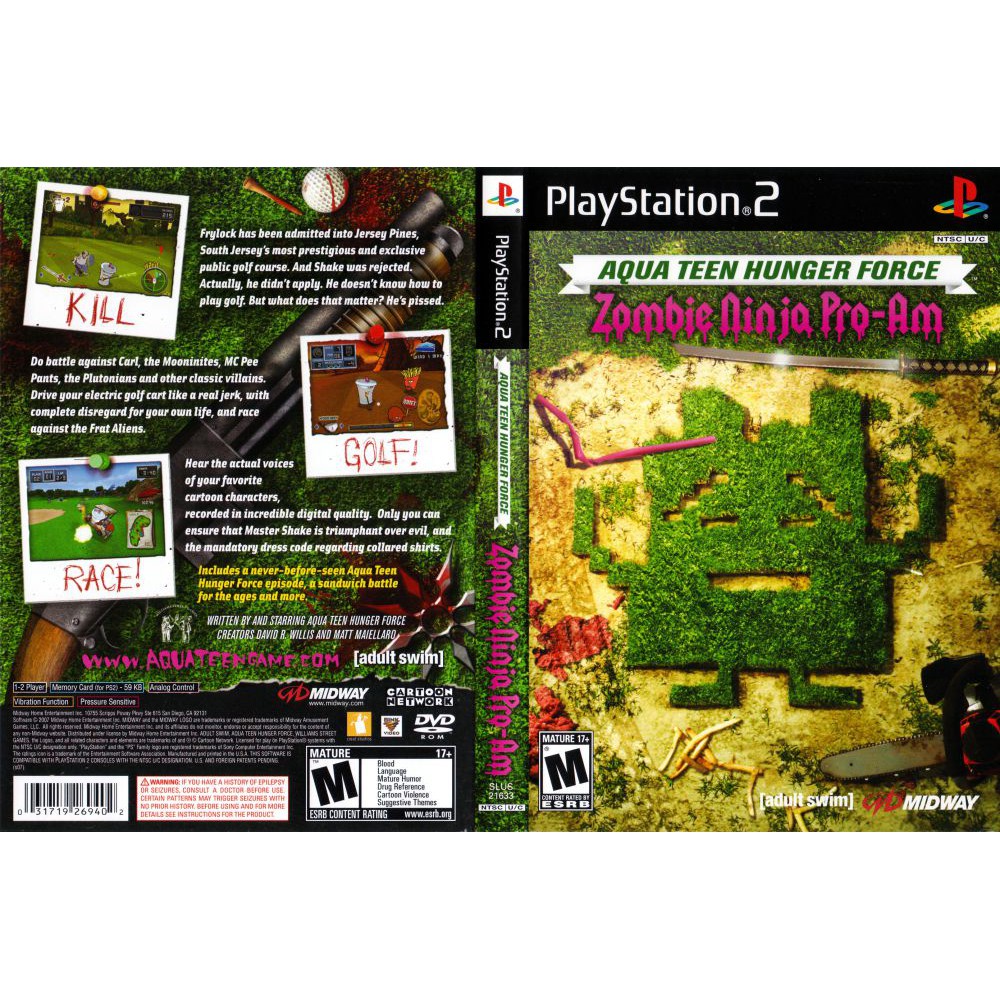 Jual Kaset Ps2 Game Aqua Teen Hunger Force Zombie Ninja Pro-Am | Shopee ...