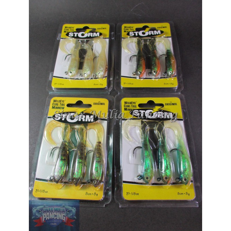 Jual LURE WILDEYE CURL TAIL MINNOW STORM 03 | Shopee Indonesia