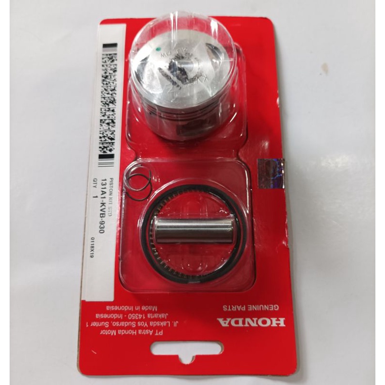 Jual piston kit seher paket vario 110 karburator original ahm honda STD ...