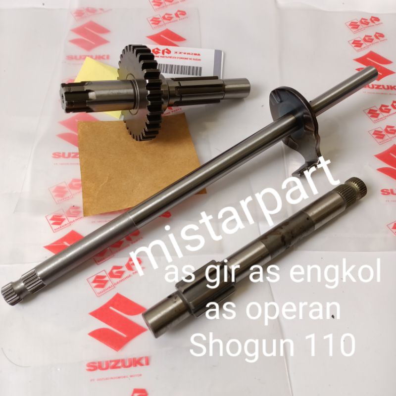 Jual as gir as gear as engkol depan Shogun 110 (3 barang as engkol as operan | Shopee Indonesia