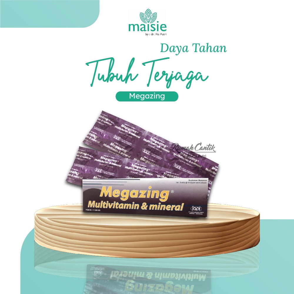 Jual Obat Vitamin Megazing Multivitamin & Mineral 1 Strip Isi 10 Kaplet ...