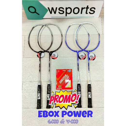 Jual OBRAL Raket Badminton EBOX POWER 6000 7000 Original | Shopee Indonesia