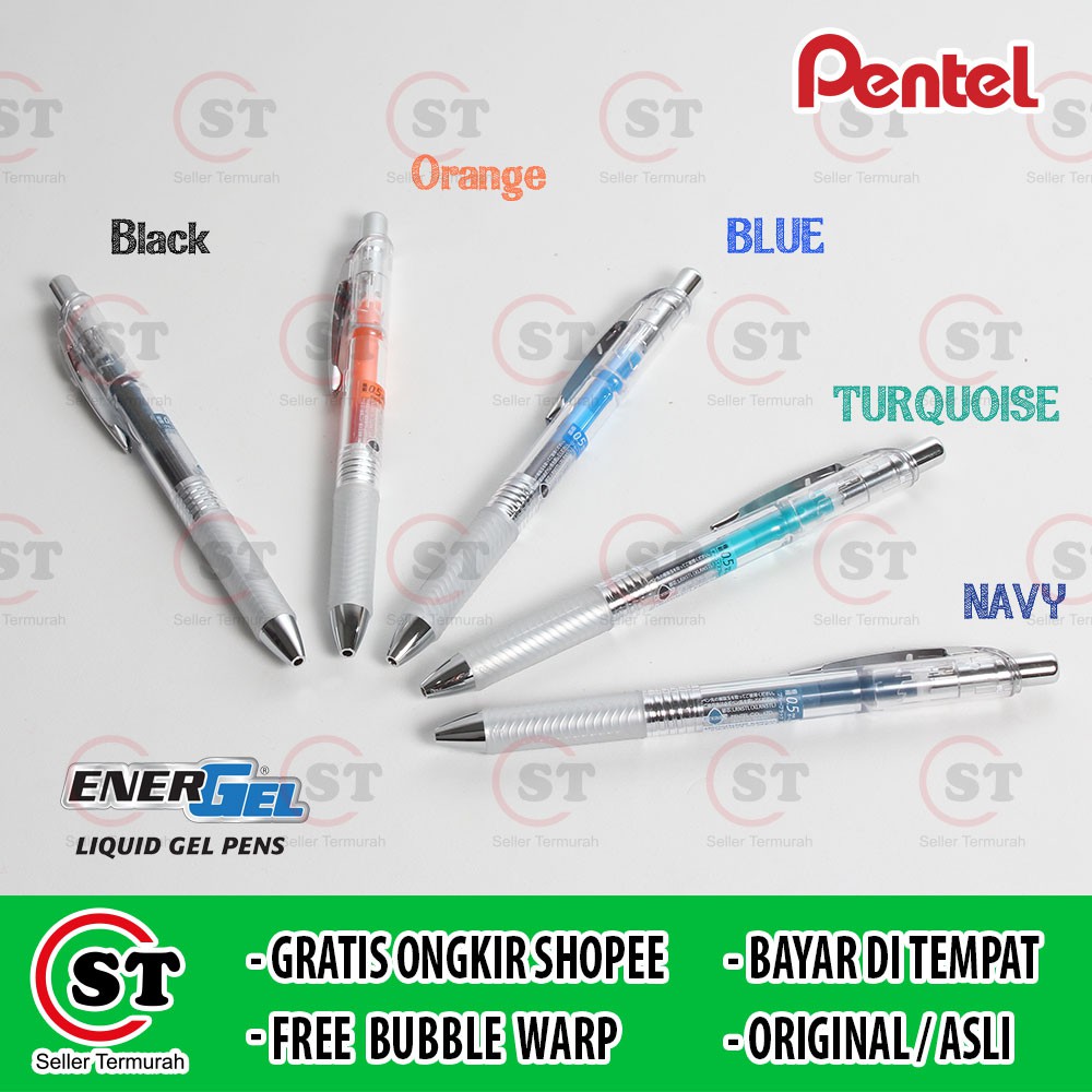 Jual Pentel Infree Energel Pulpen Gel Ballpoint 0.5mm / 0.7mm ...