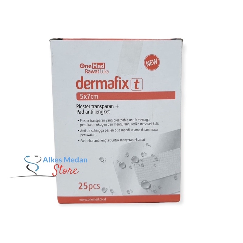Jual Dermafix T Plester Luka Transparan Anti Air 5x7 cm / DERMAFIX T ...