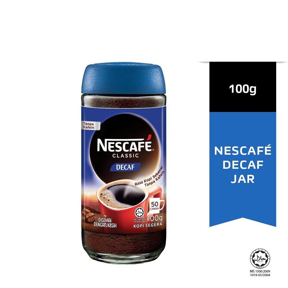 Jual Nescafe Coffee Classic Decaf 100g kopi bubuk | Shopee Indonesia