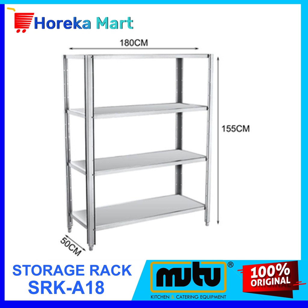 Jual Rak Stainless Untuk Dapur / Adjustable Storage Rack SRK-A18 ...