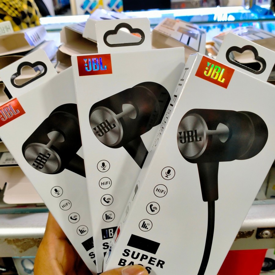 Jual Headset JBL JB-63 Great A Stereo Extra Bass Universal Smartphone ...