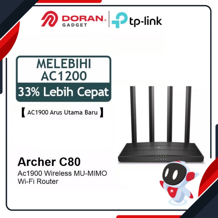 Jual TP-Link TPLink TP Link Archer C80 AC1900 Wireless MU-MIMO Wi-Fi ...