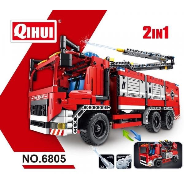 Jual Lego Mobil Pemadam FireTruck 2 in 1 QIHUI 6805 | Shopee Indonesia