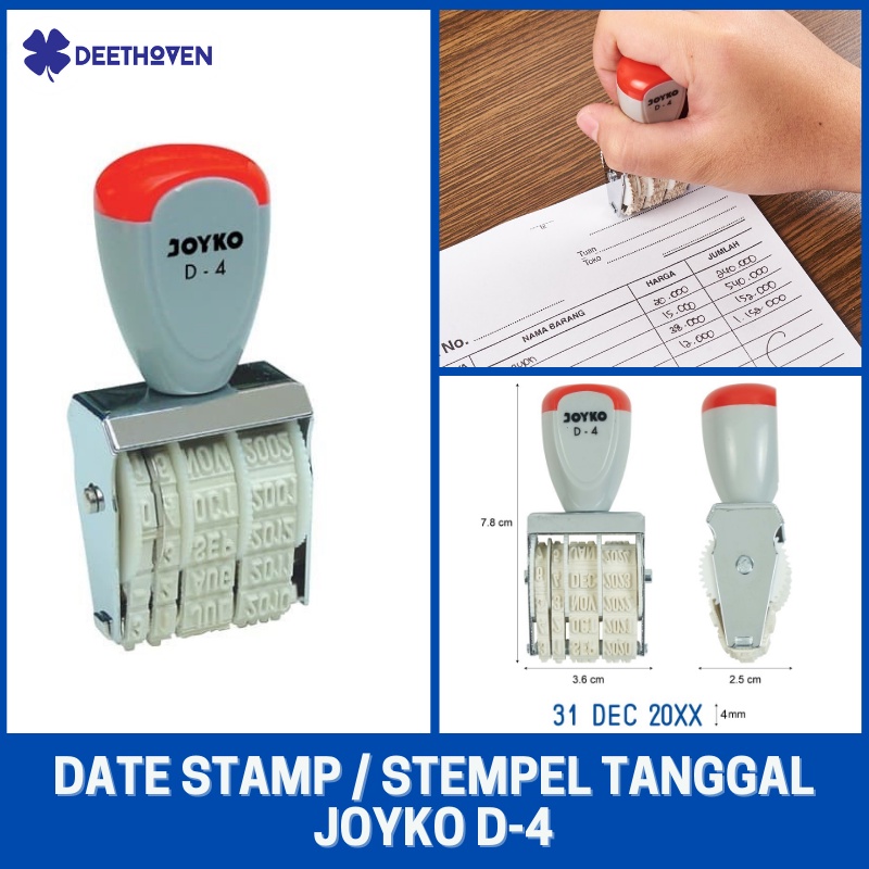 Jual Stempel Tanggal Joyko D-4 Date Stamp | Shopee Indonesia