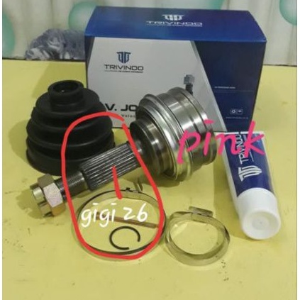 Jual CV Joint Luar As Roda Depan Luar Toyota Soluna Corolla GL Great Twincam Trivindo | Shopee ...