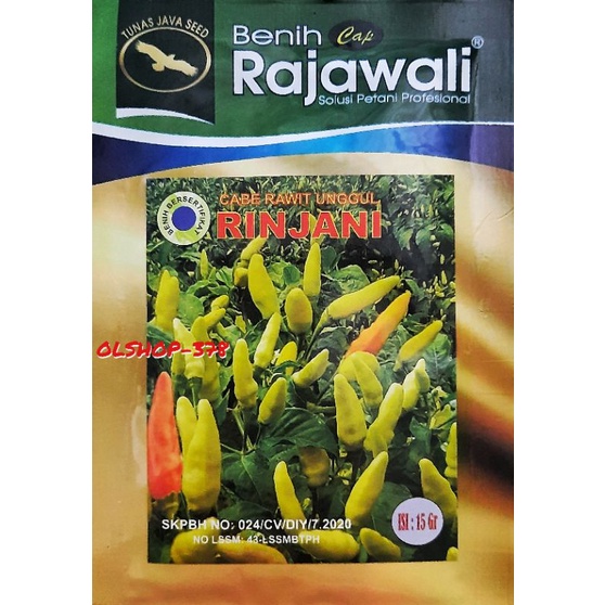 Jual RINJANI Benih Cabai Rawit Unggul Cap Rajawali benih cabe rawet 10 ...