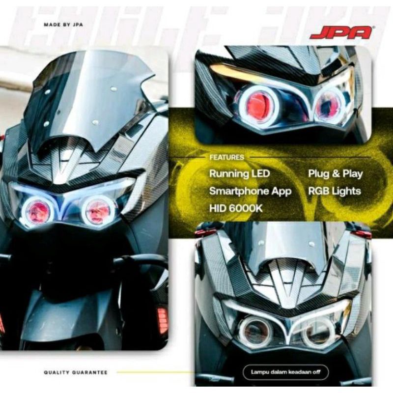 Jual Headlamp Lampu Depan Nmax New JPA Reflektor Headlamp Lampu Depan Nmax 2020-2023 LED Proji ...