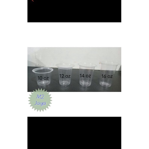 Jual GELAS JUS/GELAS POP ICE MURAH 10/12/14/16 OZ isi 50 pcs | Shopee ...