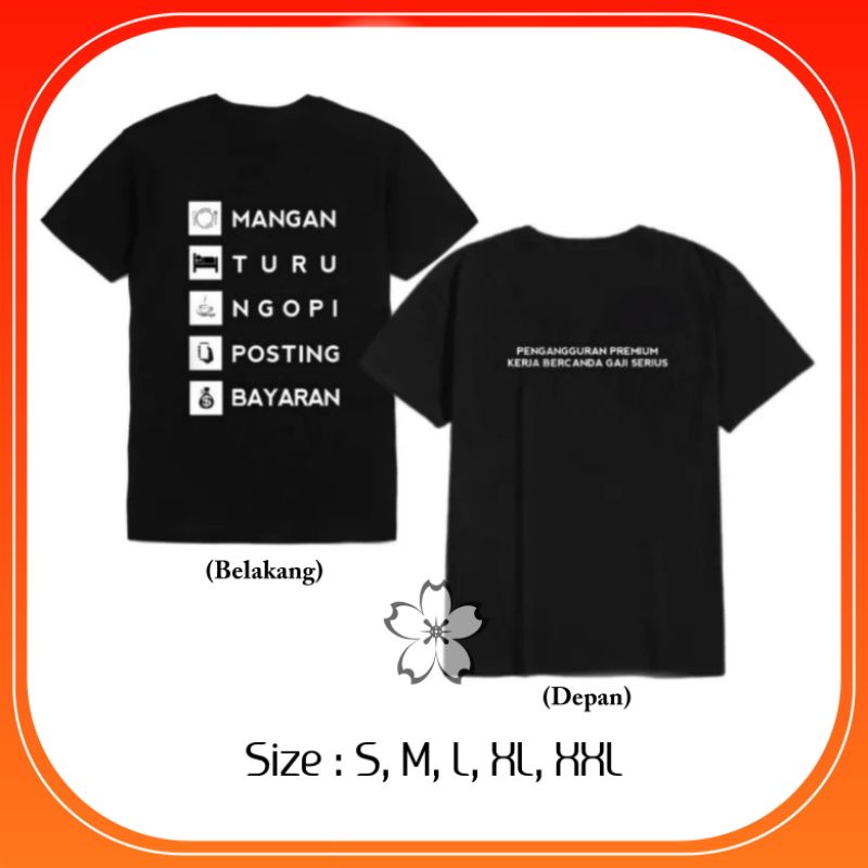 Jual KAOS MANGAN TURU NGOPI POSTING BAYARAN | Shopee Indonesia