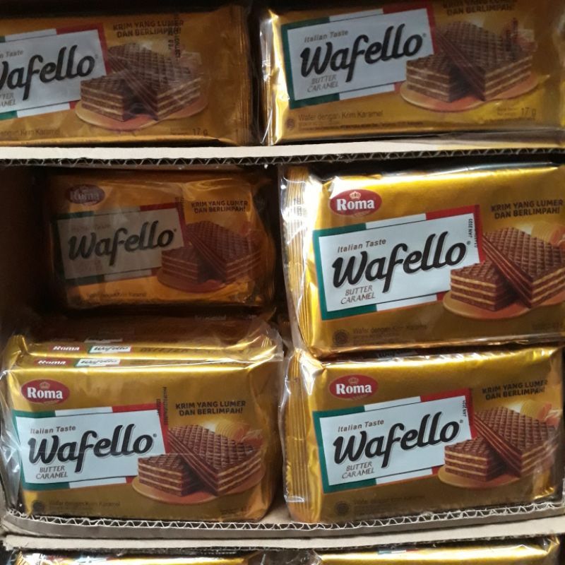 Jual Roma Wafello 43 gr - (1 pack isi 10 bks) /Roma Wafello 43 gram (1 ...