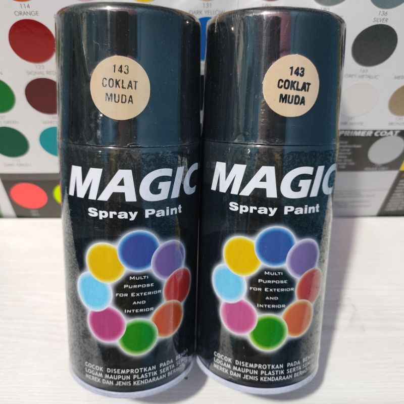 Jual Magic Spray Paint Pilox Pilok Magic Coklat Muda 143 300cc Cat ...