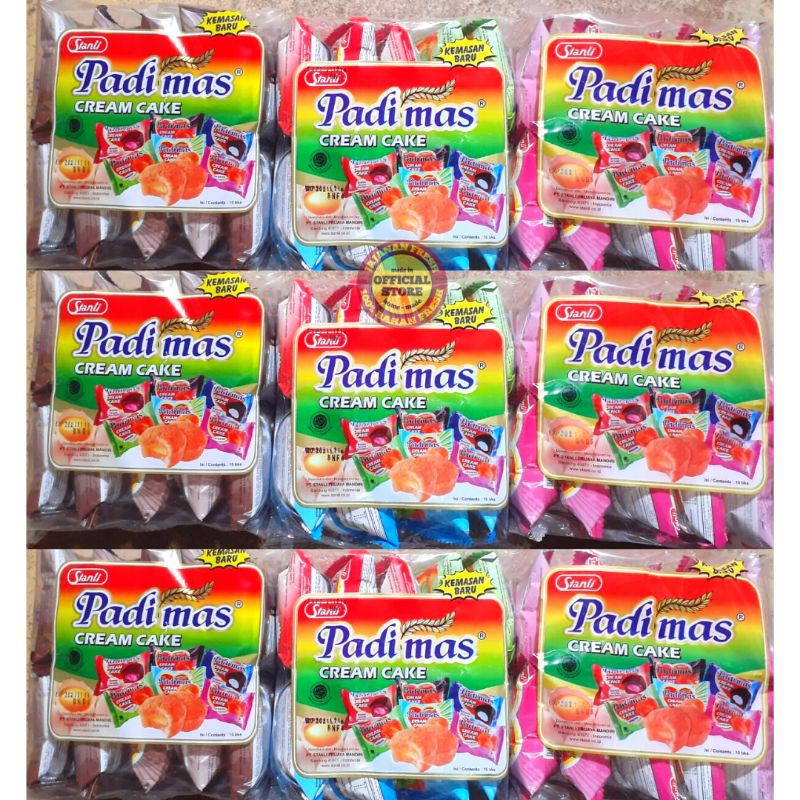 Jual Padi Mas Snack Bolu Cream Cake Murah Berbagai Rasa 11gr | Shopee ...