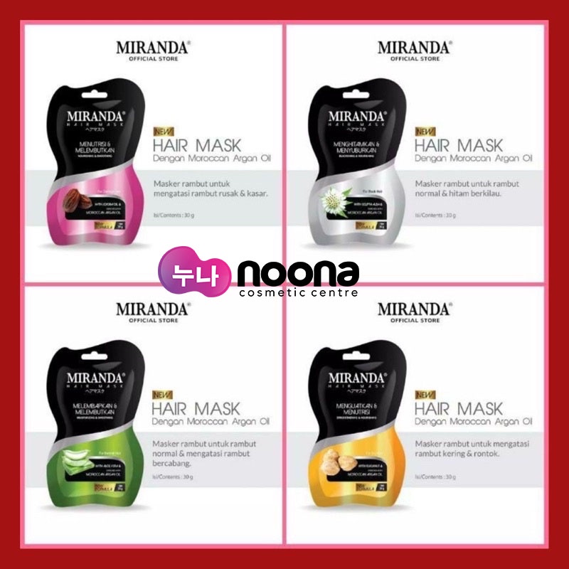 Jual MIRANDA HAIR MASK SACHET 30G | Shopee Indonesia