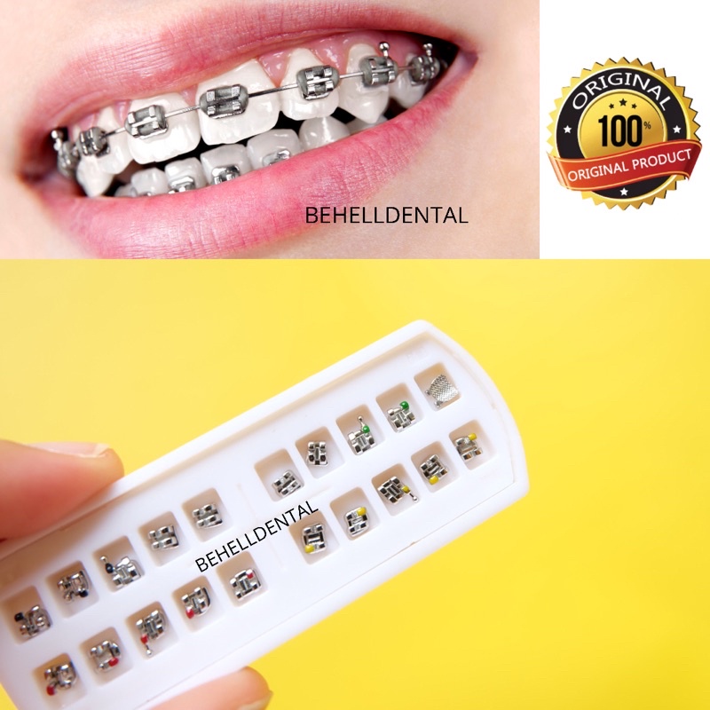 Jual ORIGINAL BRACKET BEHEL GIGI METAL METALIC ORTHO FDA Mini Roth 345 ...
