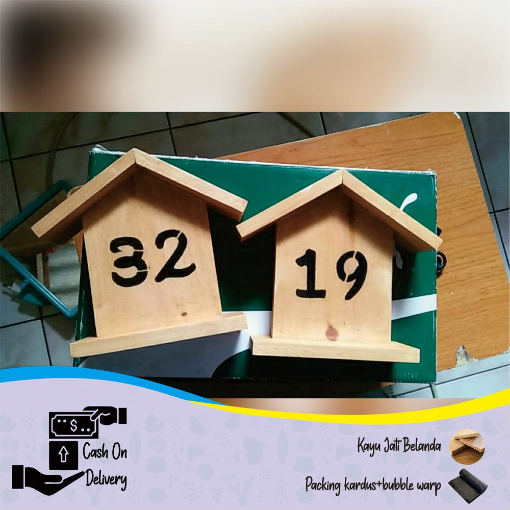 Jual Nomer meja kayu Nomor meja makan table Numbers kayu dekorasi kayu ...
