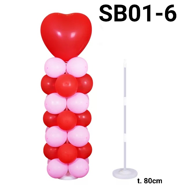 Jual SB01 Tiang standing tatakan balon gate bulat sabit hati gapura ...