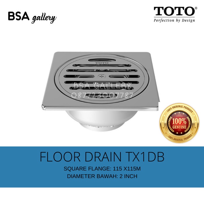 Jual FLOOR DRAIN TOTO TX1DB / TX 1 DB / PEMBUANGAN WC TOTO / SARINGAN GOT TOTO ORI | Shopee ...