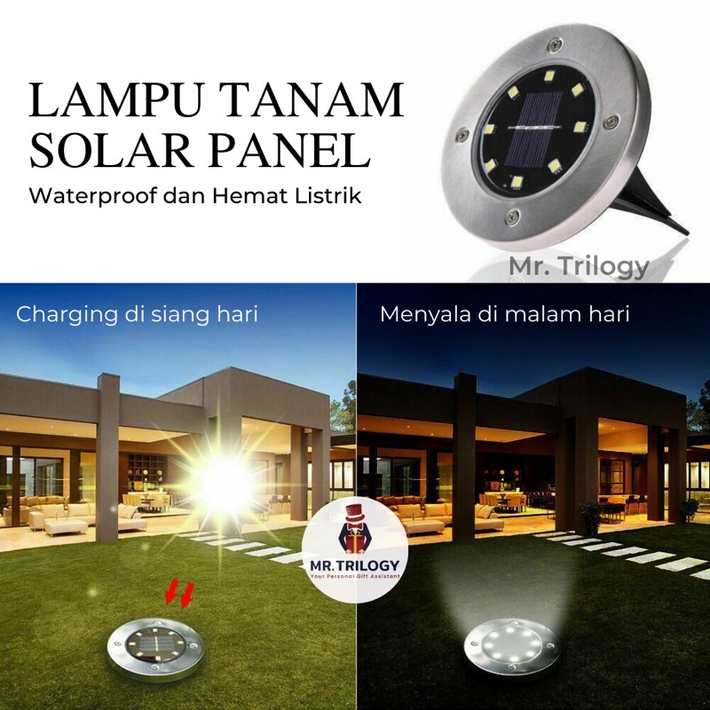 Jual Lampu Taman Solar Panel Tenaga Surya Outdoor Tahan Air Hemat ...