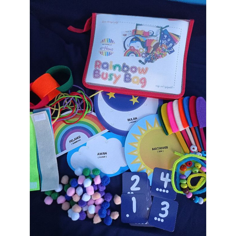 Jual RAINBOW BUSY BAG (READY) | Shopee Indonesia