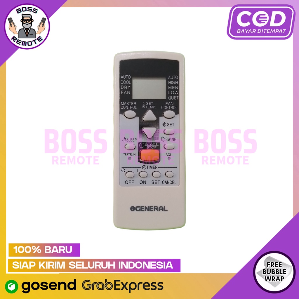 Jual REMOTE AC GENERAL AR-JE6 GRADE ORIGINAL | Shopee Indonesia