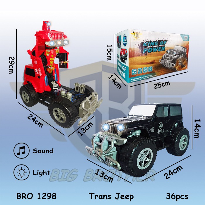 Jual Jeep Offroad Mobil Berubah Robot Robotan Transformer | Shopee ...