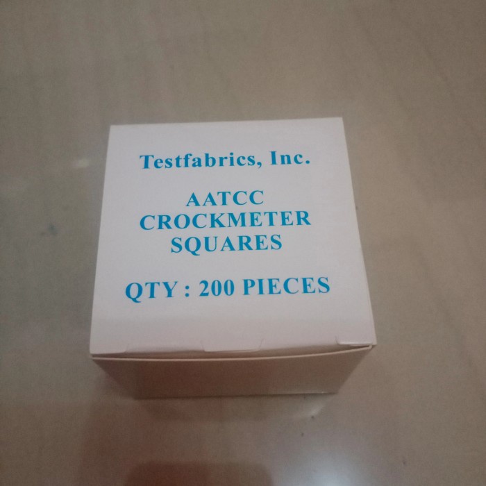 Jual AATCC Crockmeter Crock Square 2" X 2" 200 pcs | Shopee Indonesia