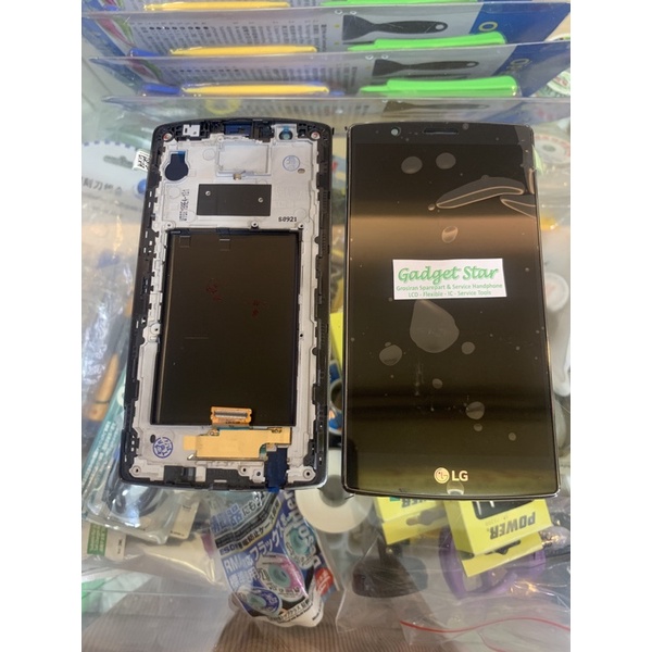Jual LCD TOUCHSCREEN SET FRAME BAZEL LG G4 DUAL H818 H818P | Shopee Indonesia