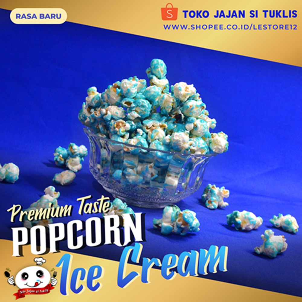 Jual ICE CREAM POPCORN , POPCORN RASA ES KRIM VANILLA , ENAK | Shopee ...