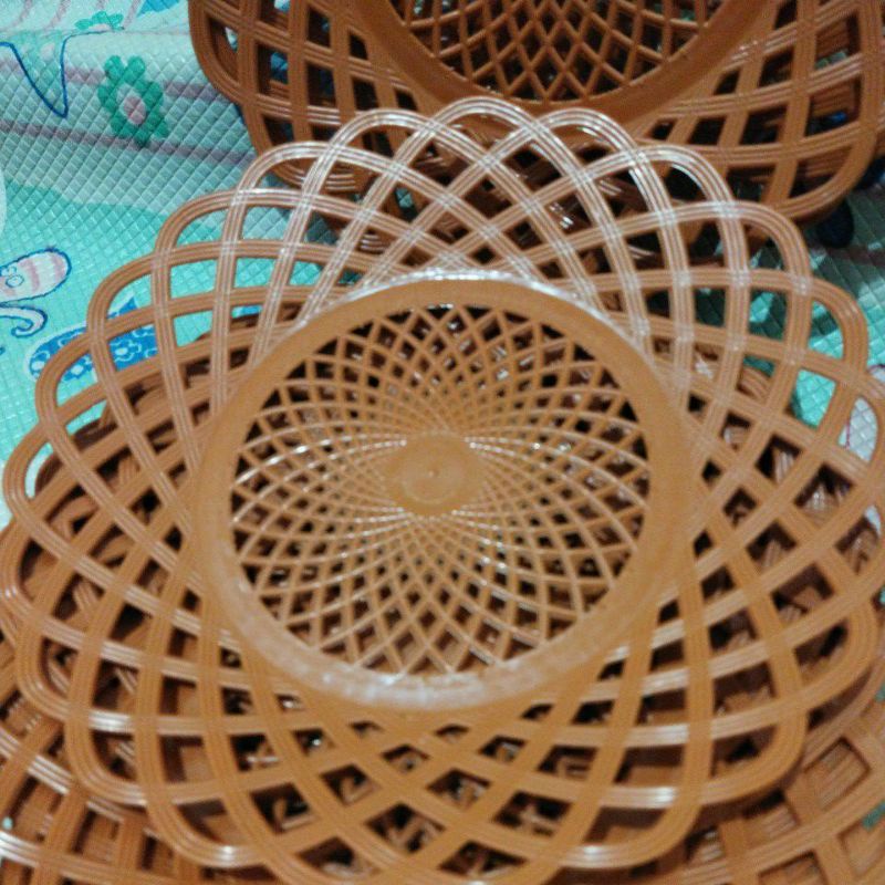 Jual piring rotan plastik#piringplastik#piringrotan#piringbuah | Shopee ...