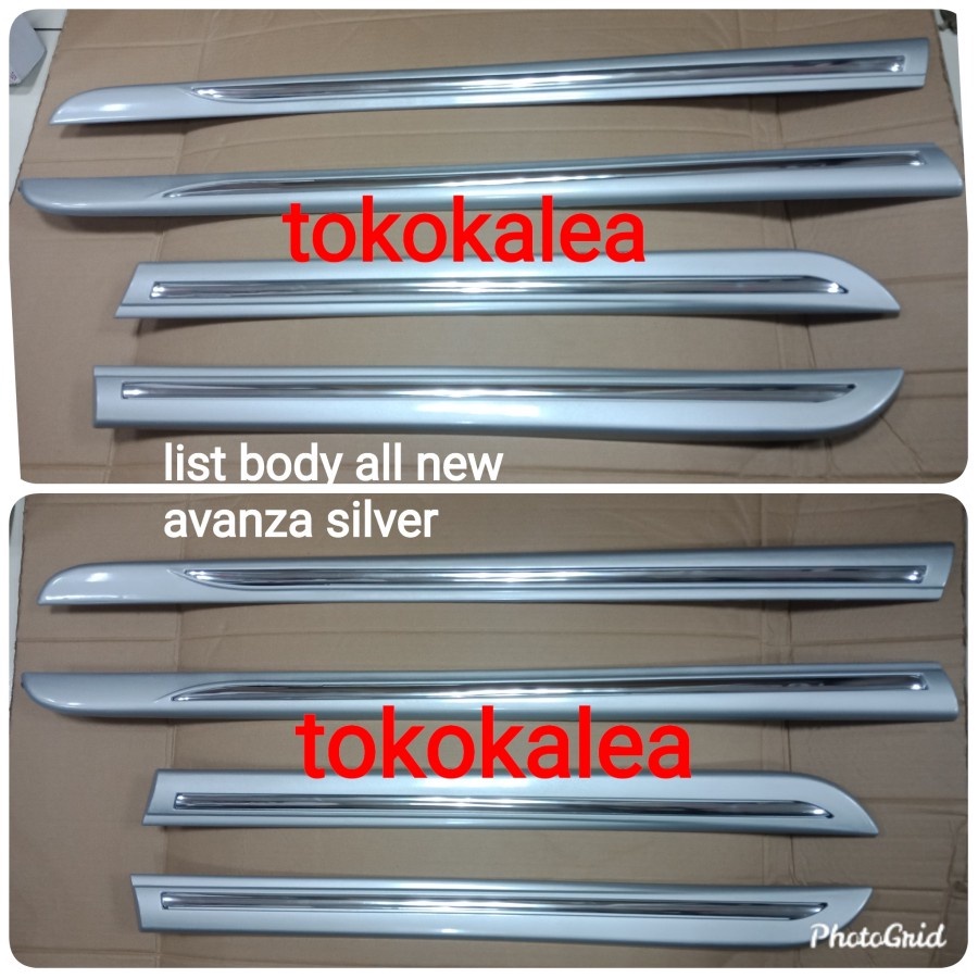 Jual List Body Samping Pintu Mobil Toyota All New Avanza Xenia Silver ...
