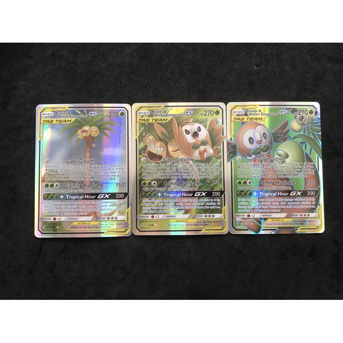 Jual Kartu Pokemon TCG Sun&Moon Tag Team Rowlet & Alolan Exeggutor GX ...