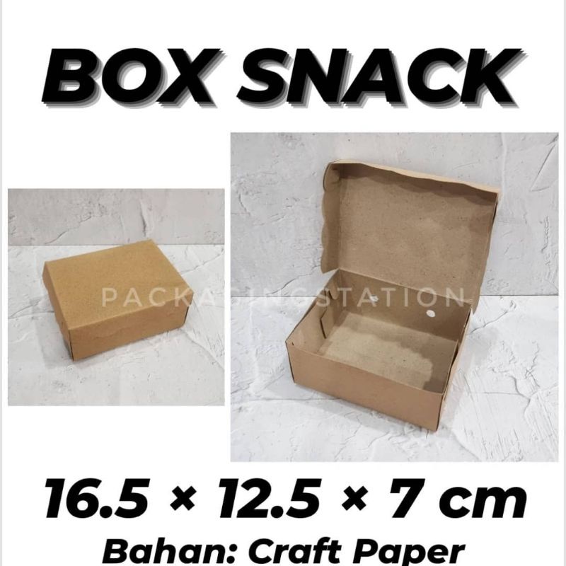 Jual BOX SNACK 16.5X12.5X7 / SNACK BOX / BOX KUE / BOX HAMPERS / BOX ...