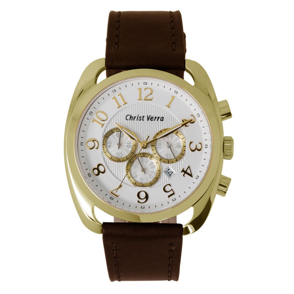 Jual Christ Verra Men's Watches CV 31767G-22 WHT | Shopee Indonesia