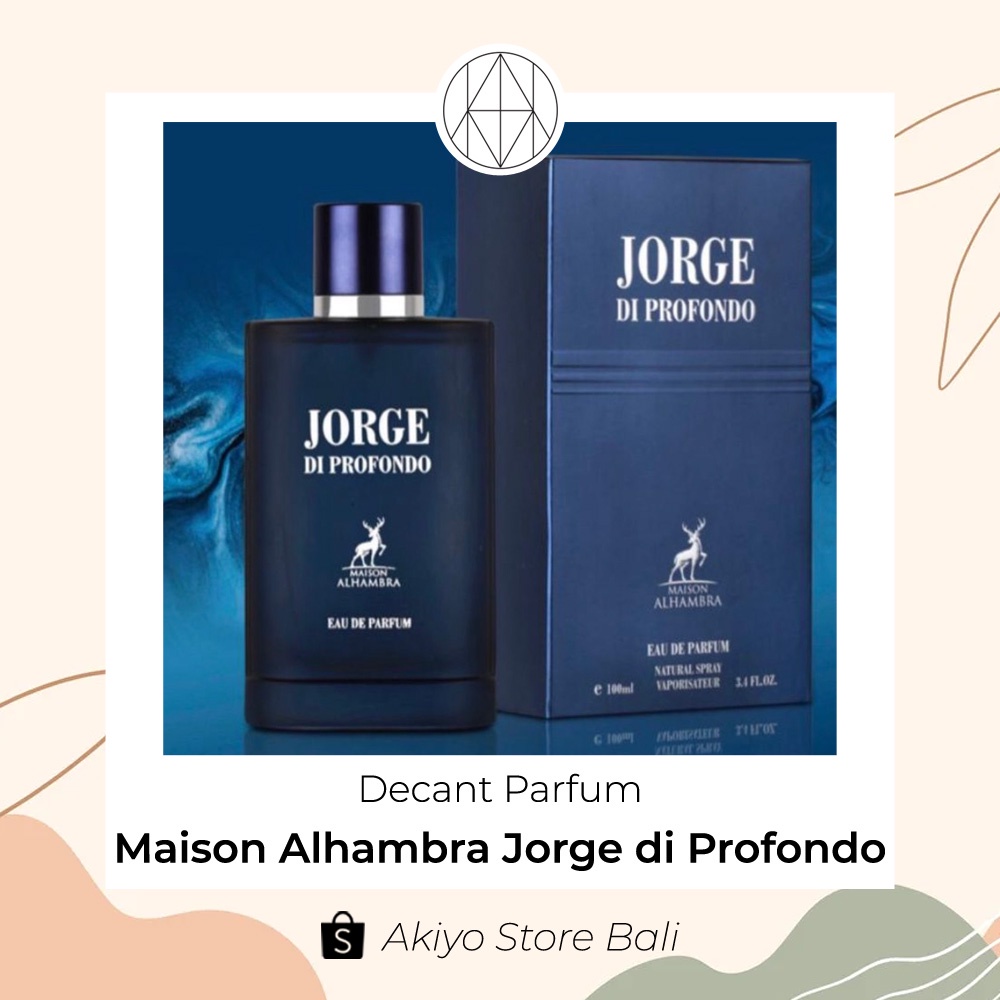 Jual Decant Maison Alhambra Jorge di Profondo (Clone ADG Profondo ...