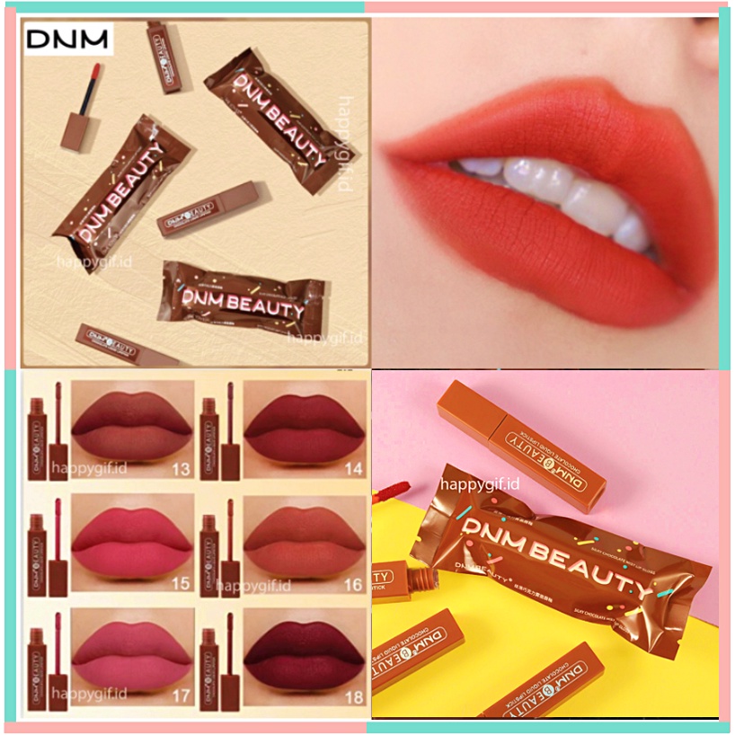 Jual DNM Chocolate Lipstick Matte Liquid Lip Long Lasting Waterproof ...