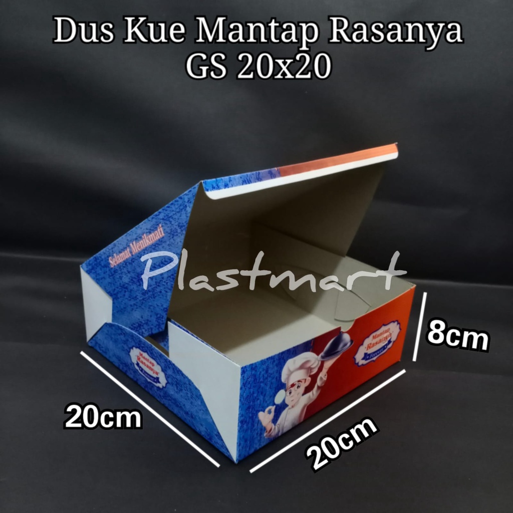 Jual Dus Kue GS MANTAP RASANYA - Box Kue Makanan/Snack @100pcs | Shopee ...